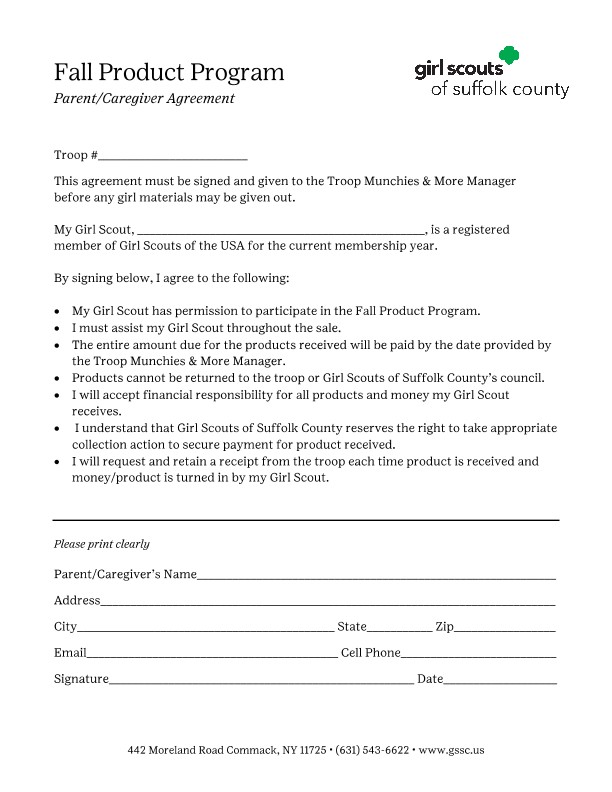 Forms & Documents | Girl Scouts of Suffolk County
