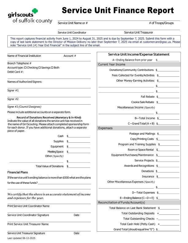 Forms & Documents | Girl Scouts of Suffolk County